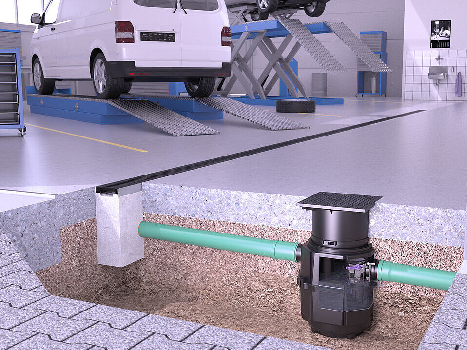 Öl-, Benzinabscheider EasyOil ground - KESSEL - mastering water