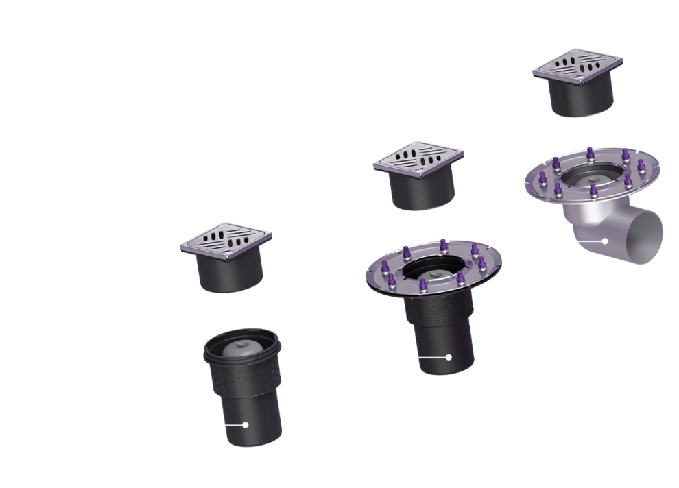 Bodenablauf zur sicheren Gebäudeentwässerung - KESSEL - mastering water